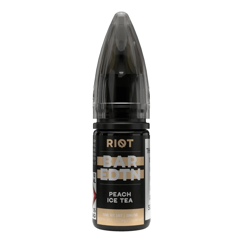 Riot Squad Bar Edition Peach Ice Tea Nic Salt E-Liquid 10ml - Kwik Vape