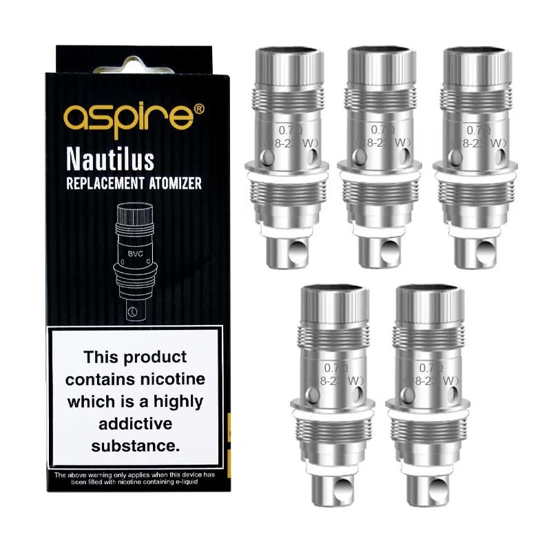Aspire Nautilus BVC Replacement Coils - 5 Per Pack - Kwik Vape
